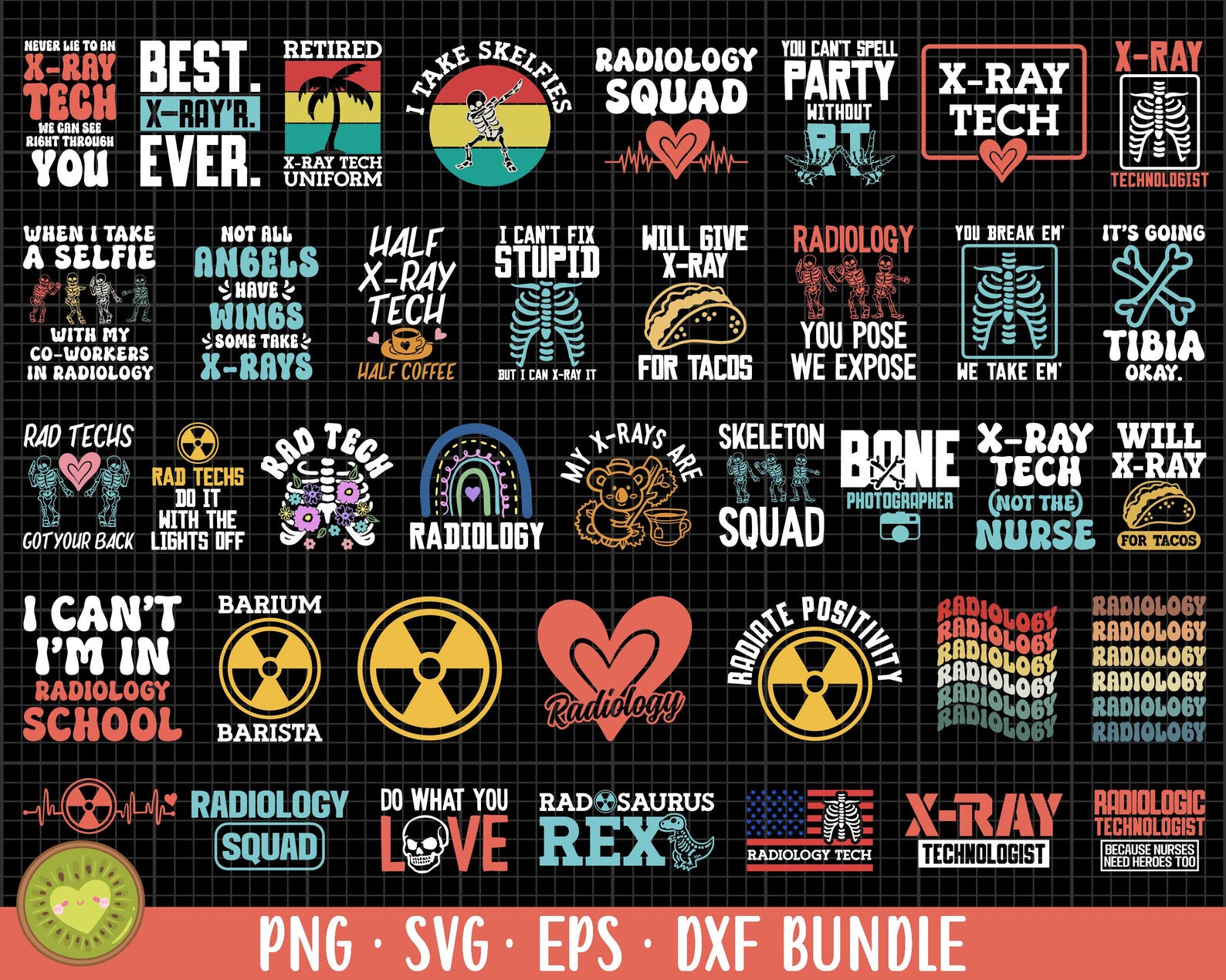 Xray Png Radiologist Svg Radiology Tech Png Bundle Sublimination ...