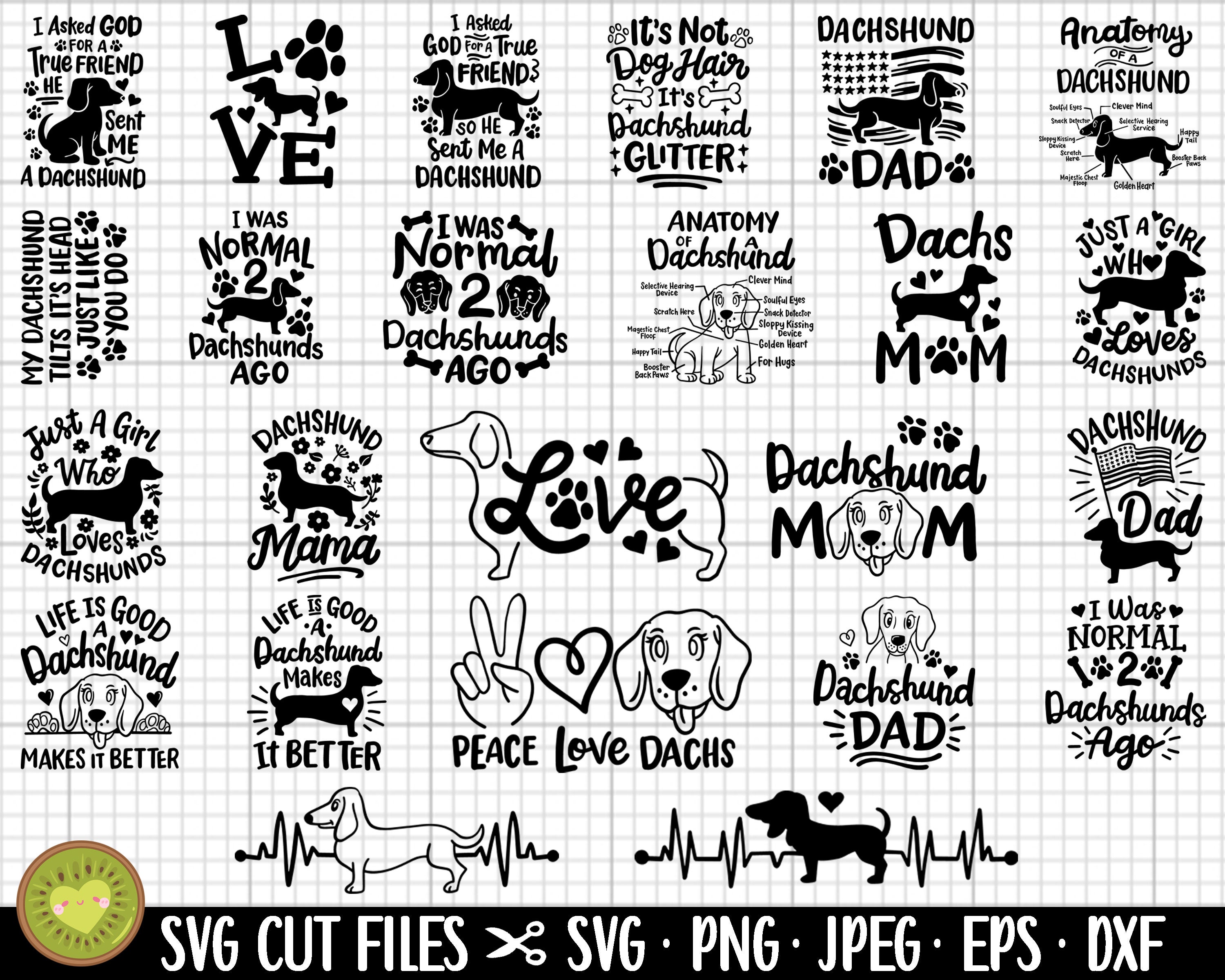 Dachshund Svg Bundle Dachshund Png Bundle Doxie Svg Bundle - Etsy
