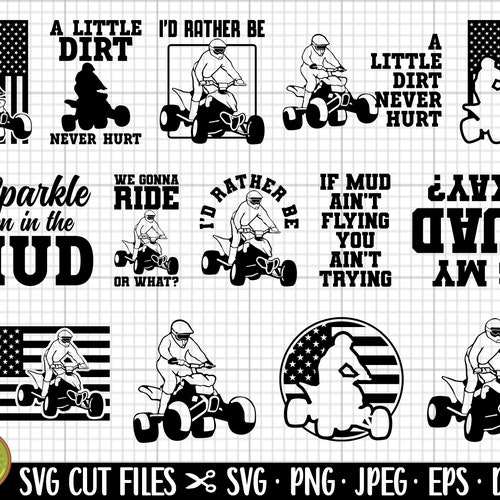 Atv Svg Atv Png Quad Svg Quad Png Four Wheeler Svg Four - Etsy