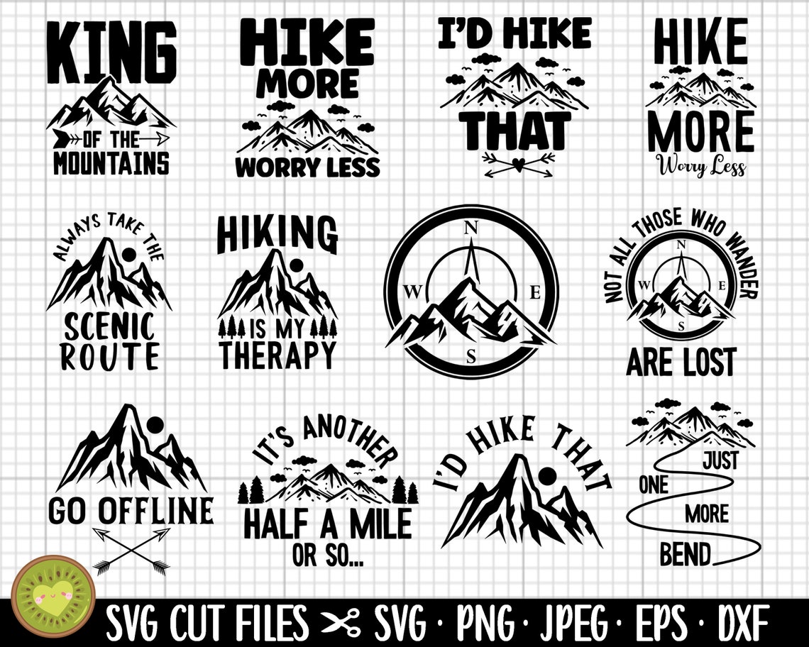 Hiking Svg Bundle Hiking Png Bundle Hiker Png Bundle Hiker Svg Bundle ...