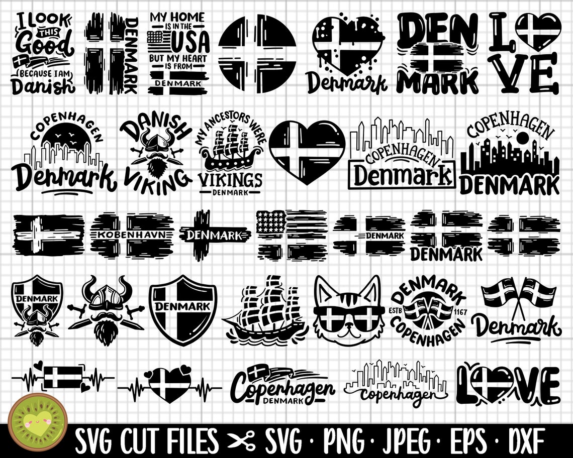 Denmark Svg Bundle Cricut Denmark Png Bundle Free Commercial Use ...