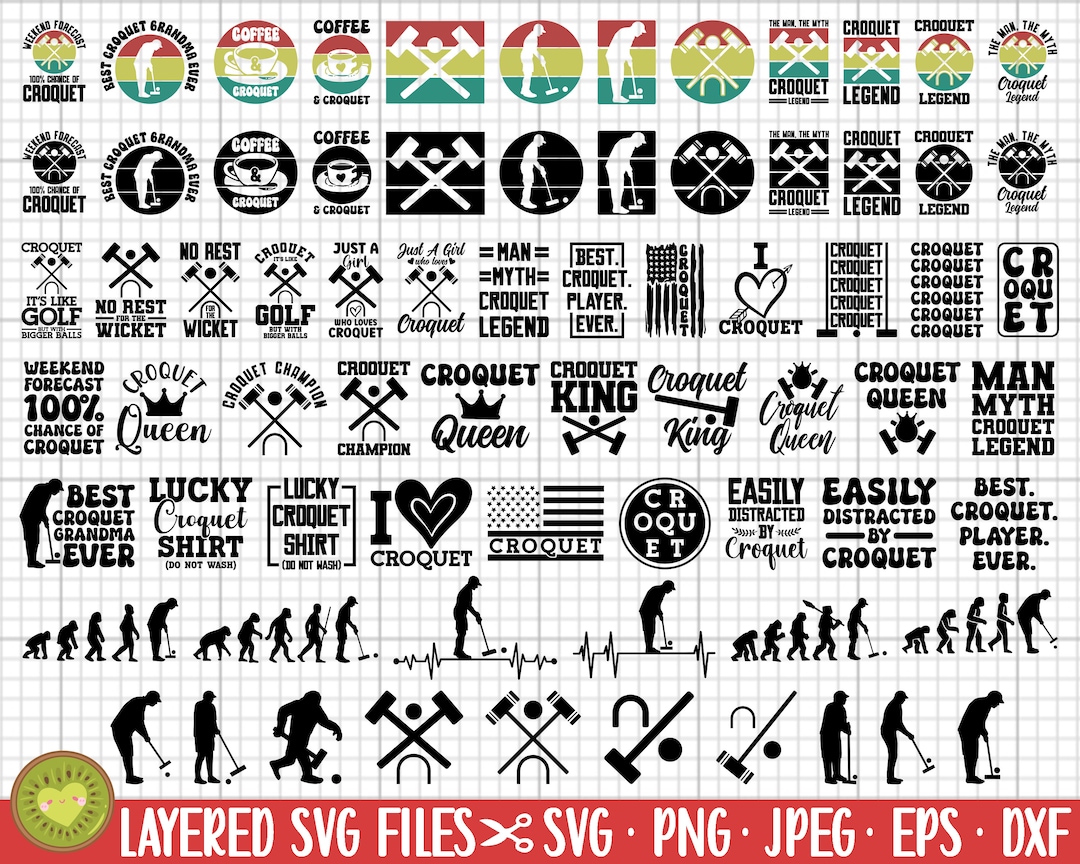 Croquet Svg Png Bundle Cricut Cut File Bundle Croquet Shirt Design ...