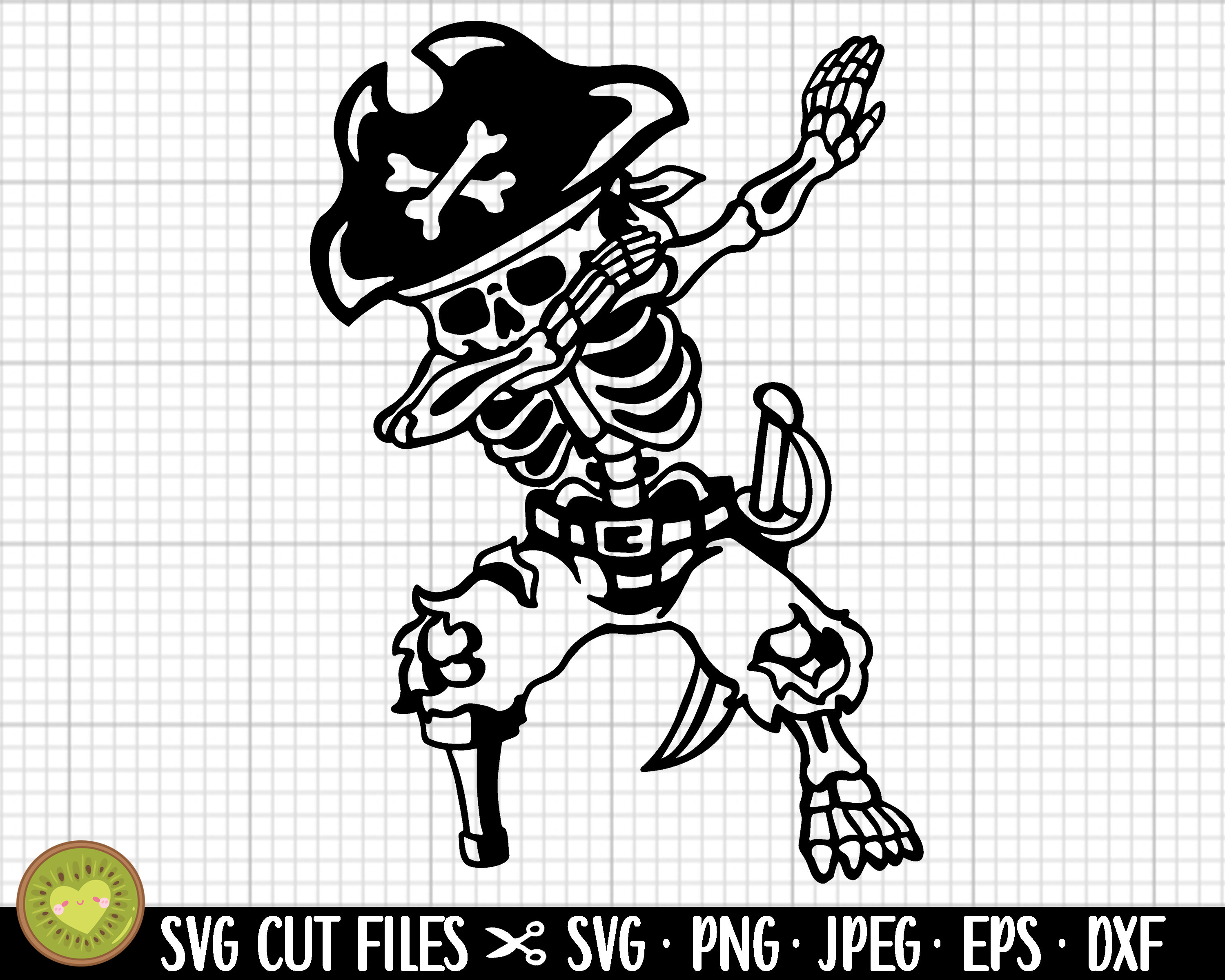 Dabbing Skeleton Pirate Svg Png Halloween Svg Png Birthday Svg Png ...