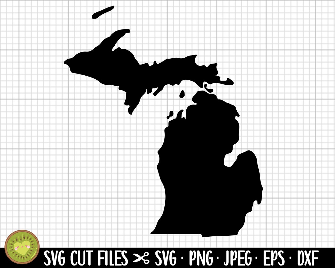Michigan Svg Png Silhouette Clipart Cricut Cut File Commercial Use - Etsy