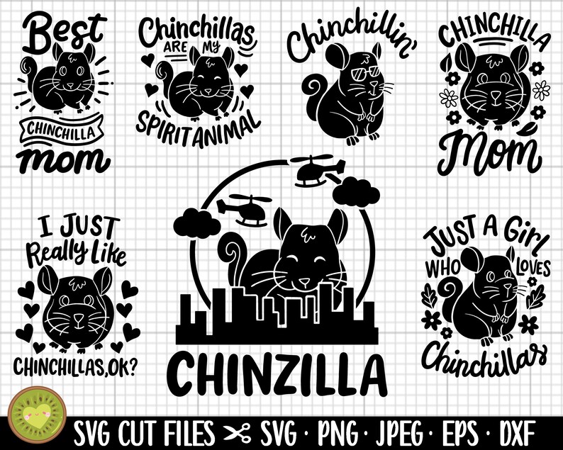 Chinchilla Svg Bundle, Chinchilla Png Bundle, Chinchilla Shirt Designs ...