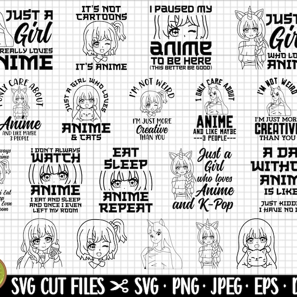 Anime Svg - Etsy