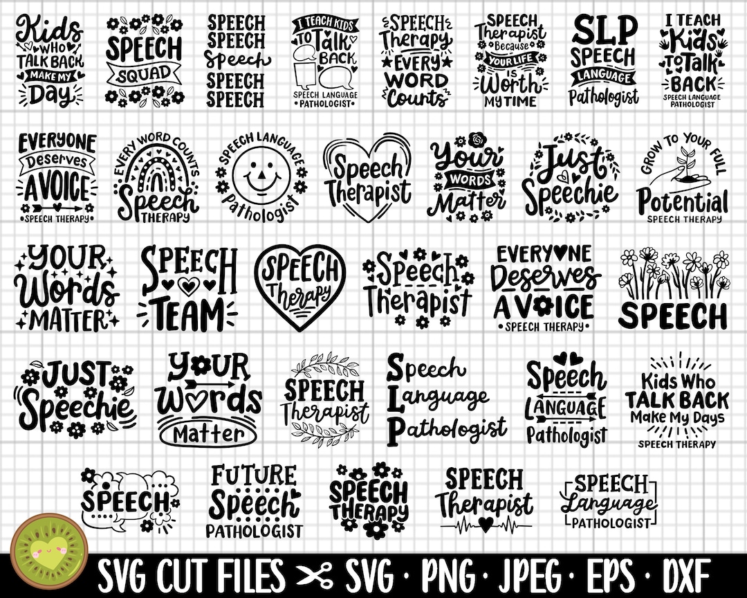 Speech Therapist Svg Bundle Speech Therapist Png Bundle Cricut Cut ...