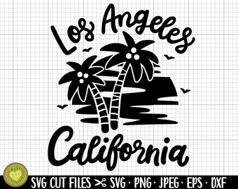 Los Angeles Svg Png - Etsy