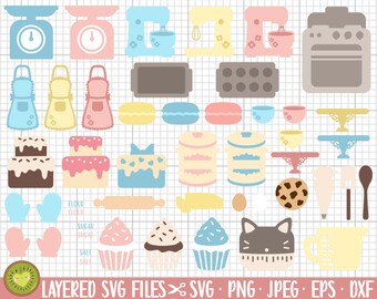 Kitchen Utilities Svg Png Clipart Bundle Cricut Cut File - Etsy