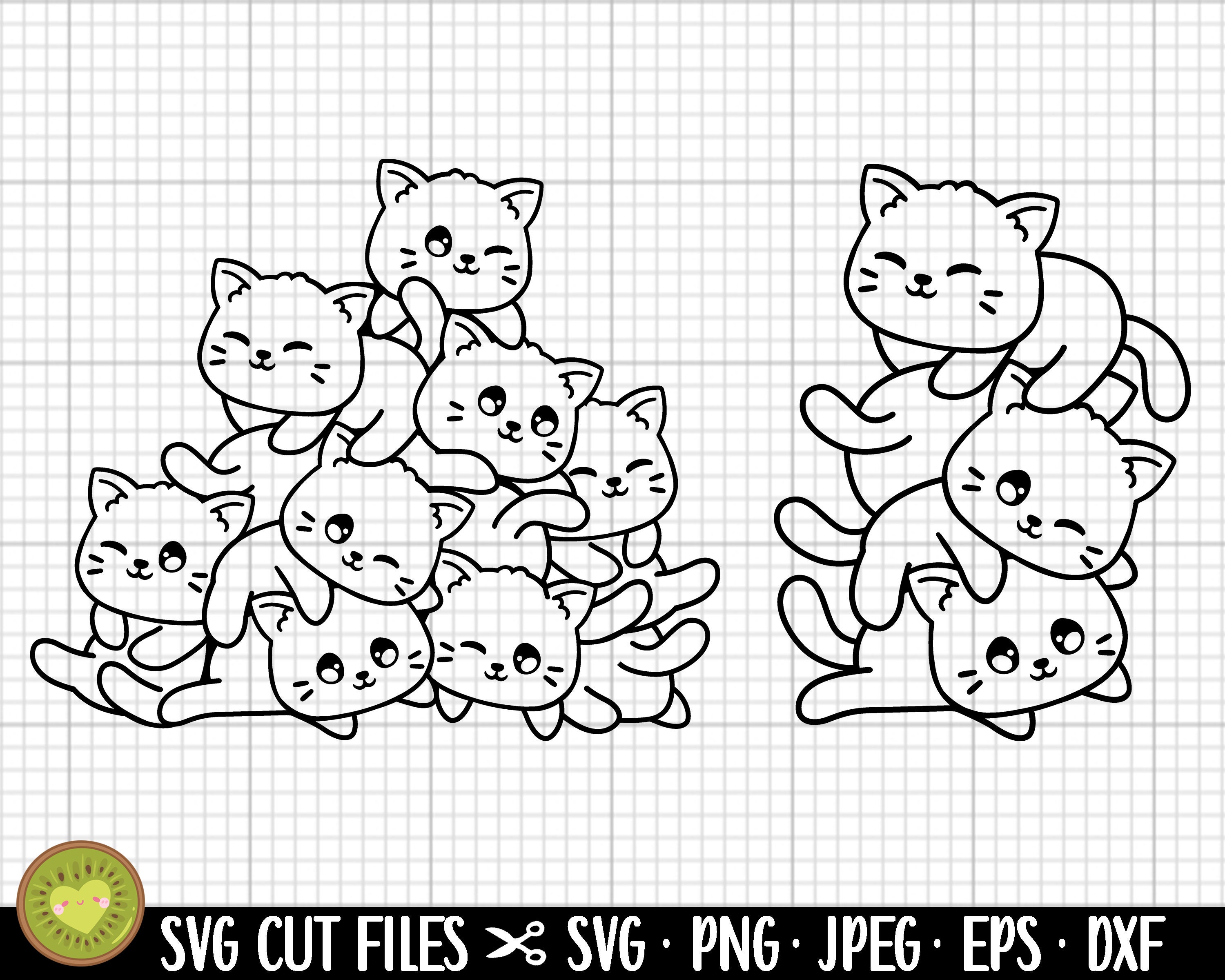 Anime Cat Bundle Svg Png Cricut Anime Cat Stack (Download Now) - Etsy