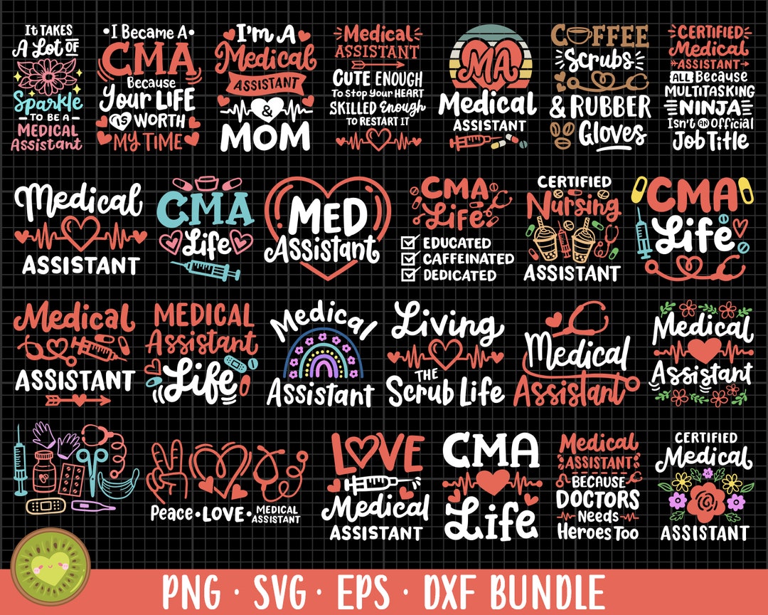 Cma Png Cma Svg Cma Shirt Design Bundle Medical Assistant Png ...