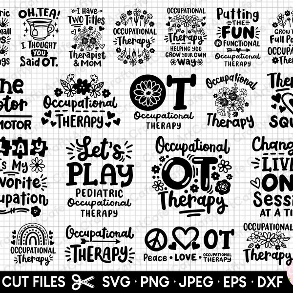 Occupational Therapy Svg Bundle - Etsy