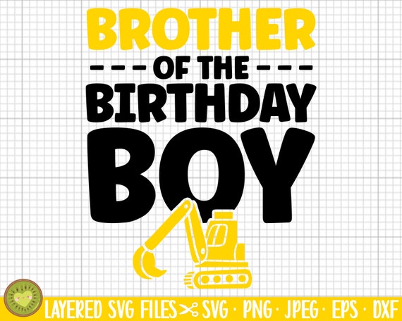 Construction Birthday Theme Builder Svg Png | Etsy