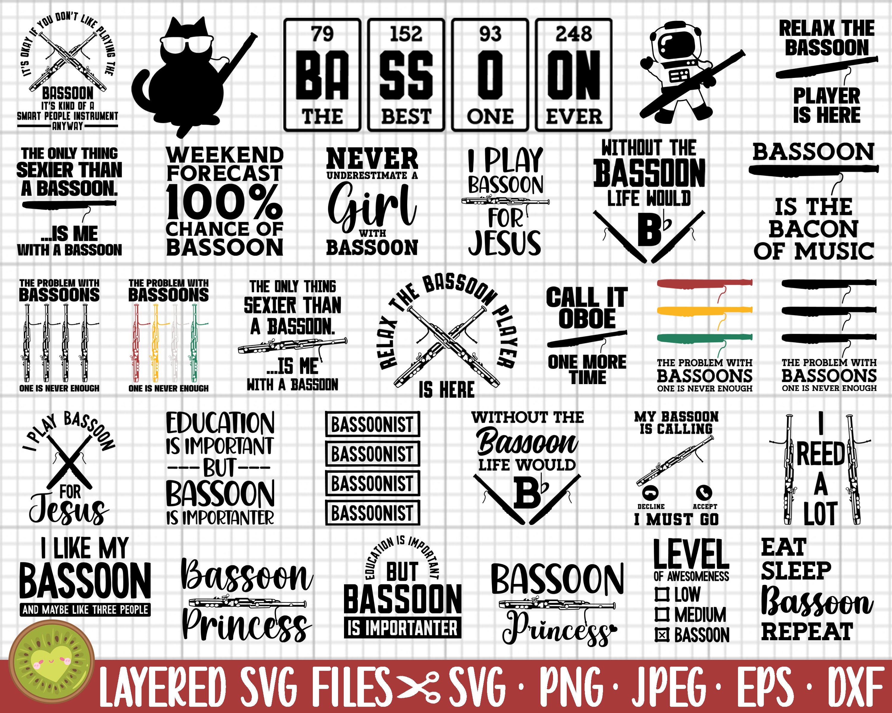 Bassoon Svg Bundle, Bassoon Png Bundle, Bassoonist Svg Png Bundle Shirt ...