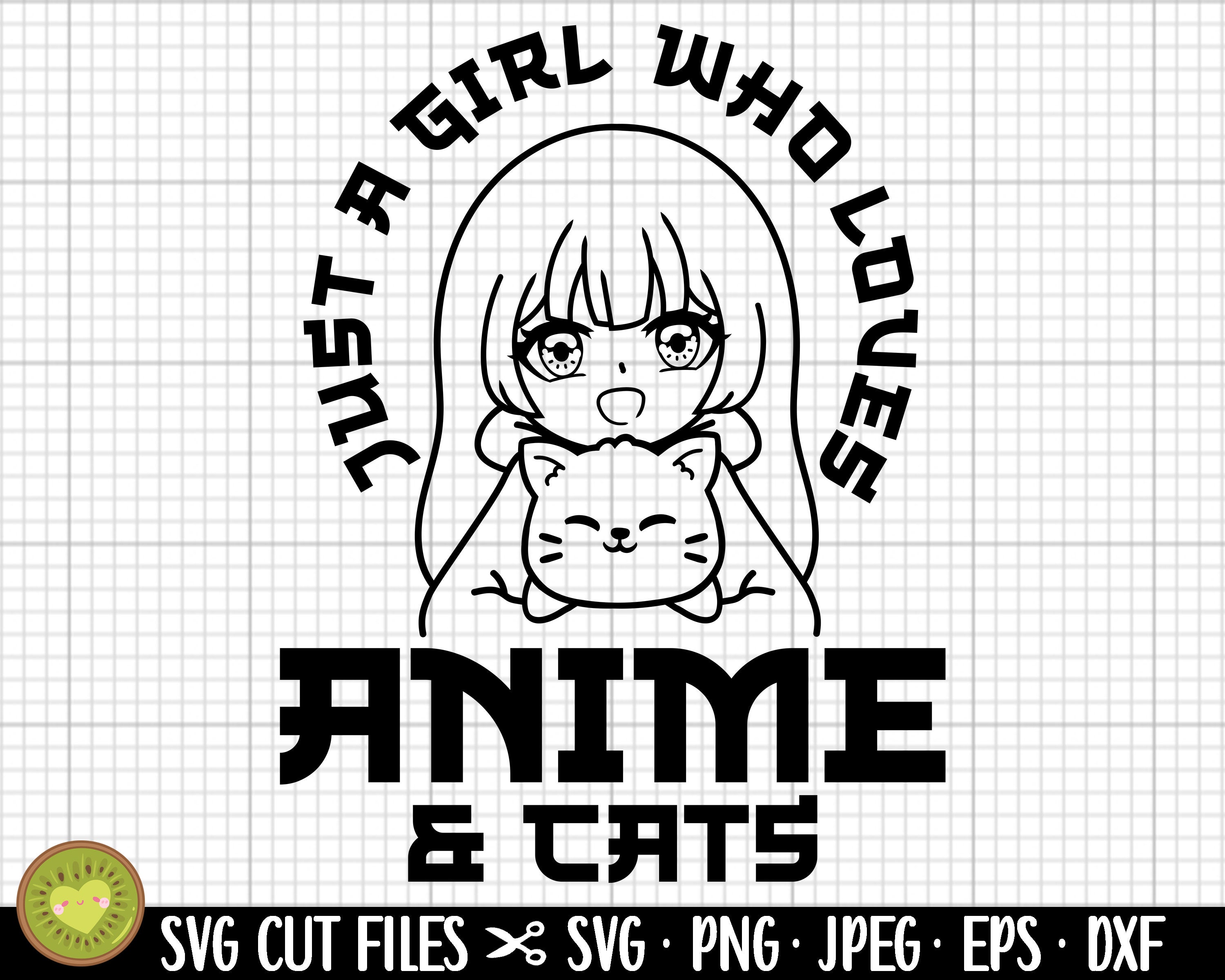 Anime Svg, Anime Girl Svg, Anime Svg Cricut File for Shirt, Anime Png ...