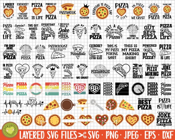 Pizza Svg Bundle Pizza Png Bundle Pizza Clipart Bundle Pizza - Etsy