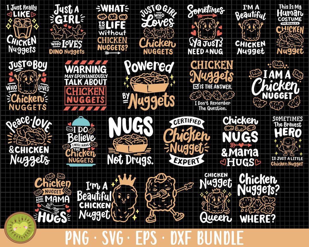 Chicken Nuggets Png Chicken Nuggets Svg Chicken Nuggets Png Bundle ...