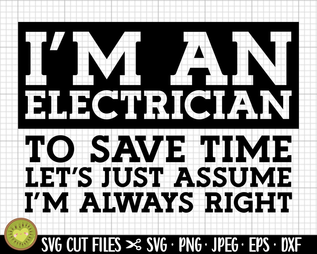Electrician Svg Png Commercial Use - Etsy