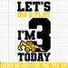 3rd Birthday Construction Birthday Party Theme Svg Png Let's Dig & Play ...