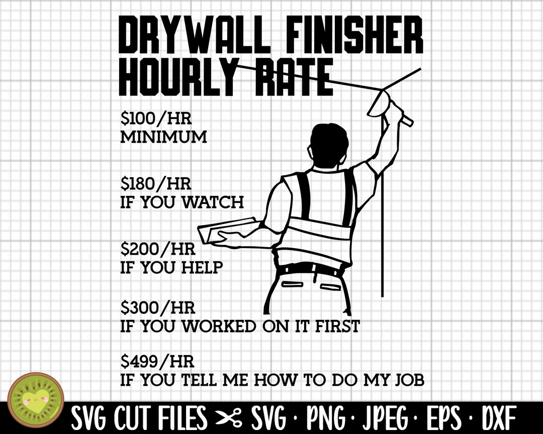Drywaller Svg Png - Etsy