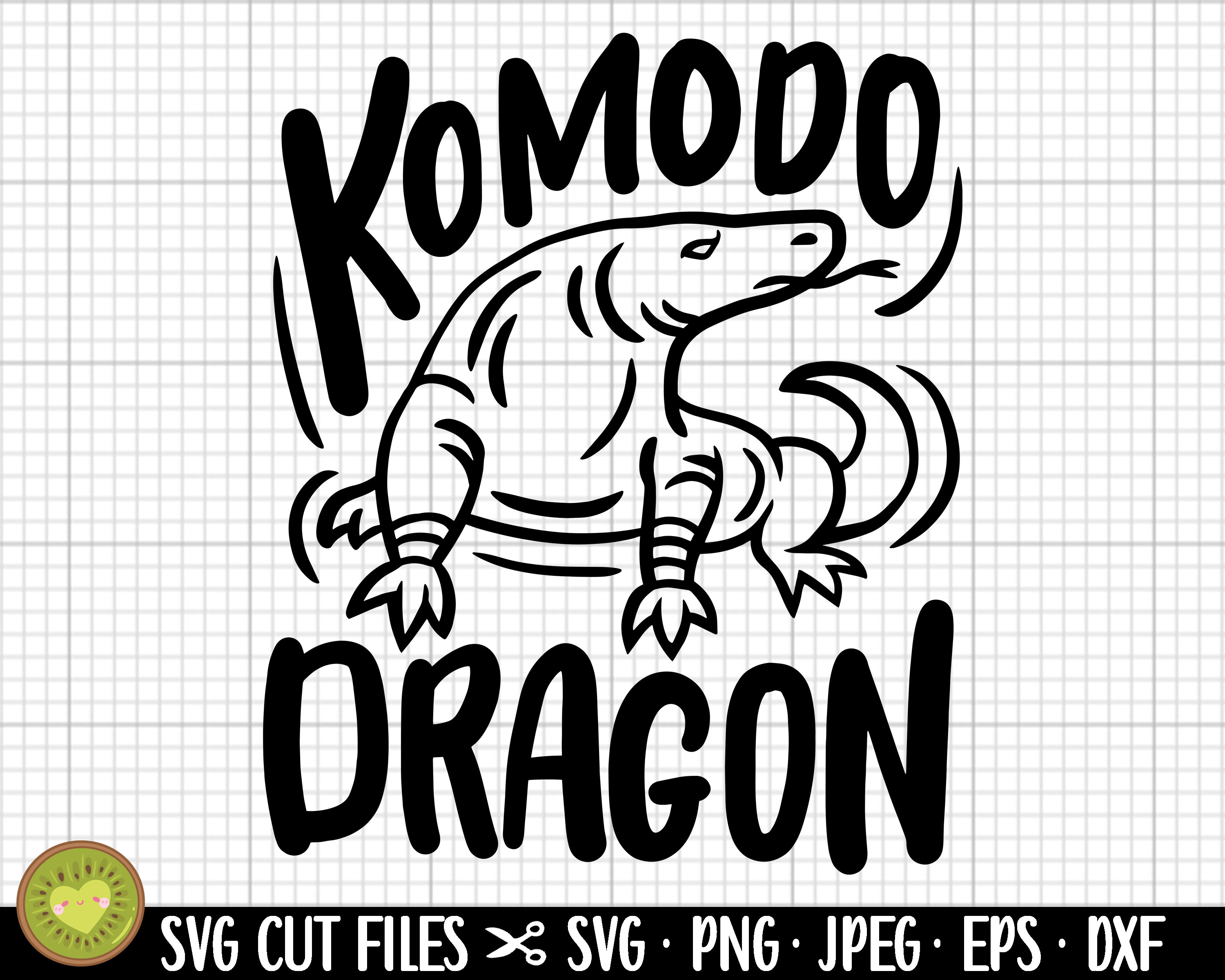 Komodo Dragon Svg - Etsy