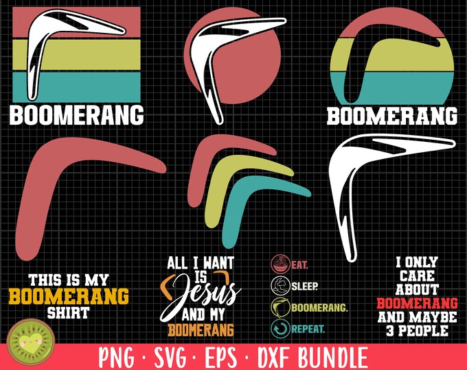 Boomerang Silhouette SVG, Svg, Dxf, Cricut, Silhouette Cut File ...