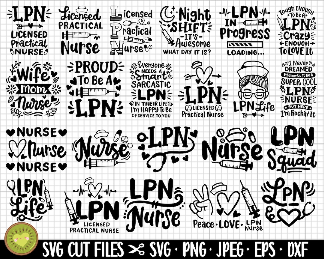 Licensed Practical Nurse Lpn Svg Png Bundle Cricut Cut Files Free ...