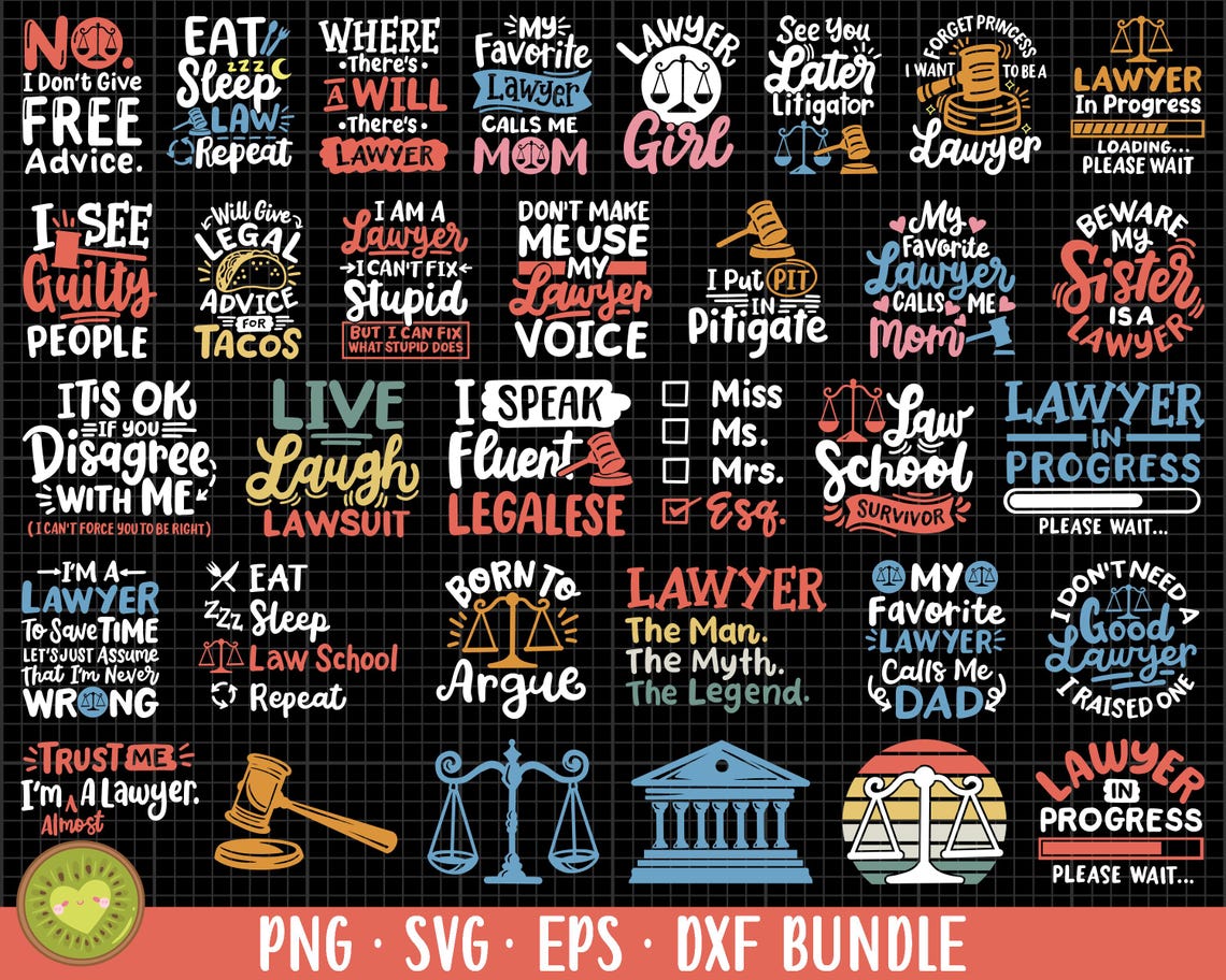 Lawyer Png Lawyer Svg Lawyer Png Bundle Sublimination Free Commercial ...