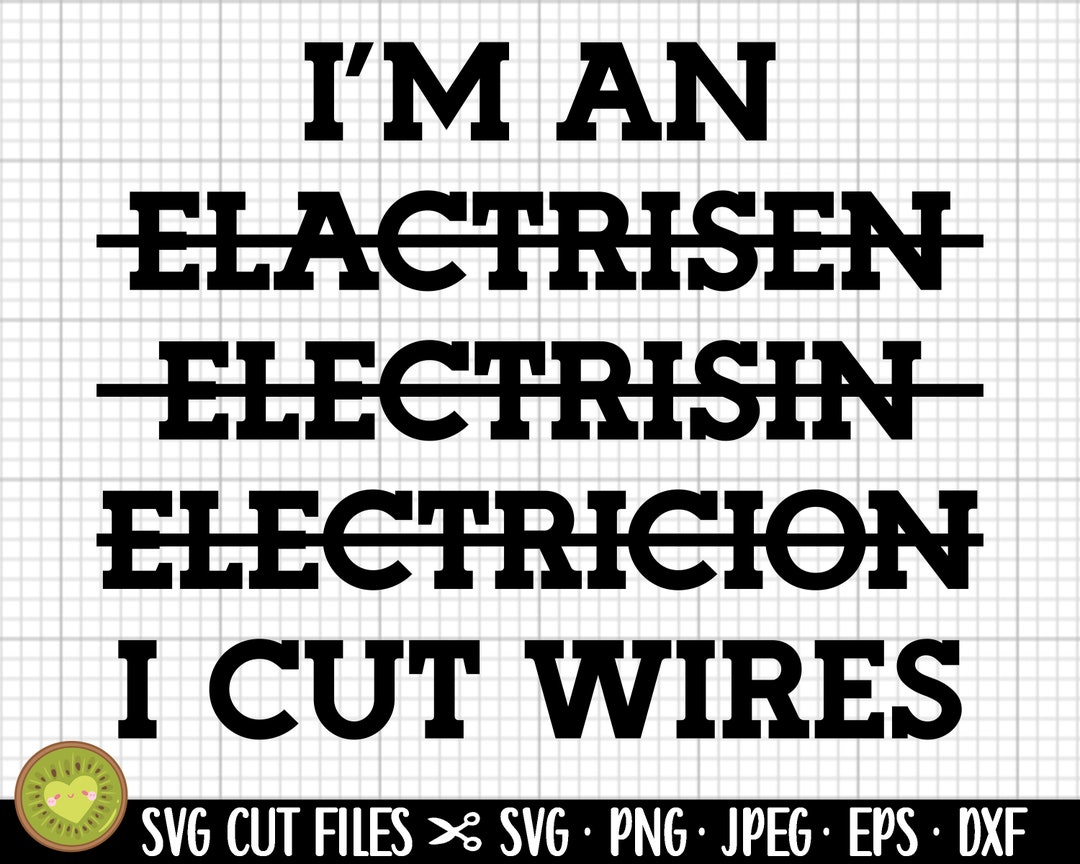 Electrician Svg Png Commercial Use - Etsy