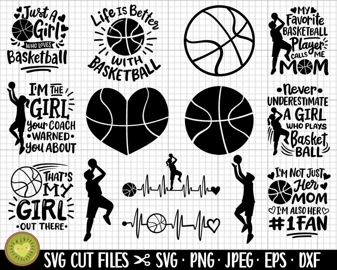 Basketball Svg Bundle Cricut Free Commercial Use Basketball Png Bundle ...