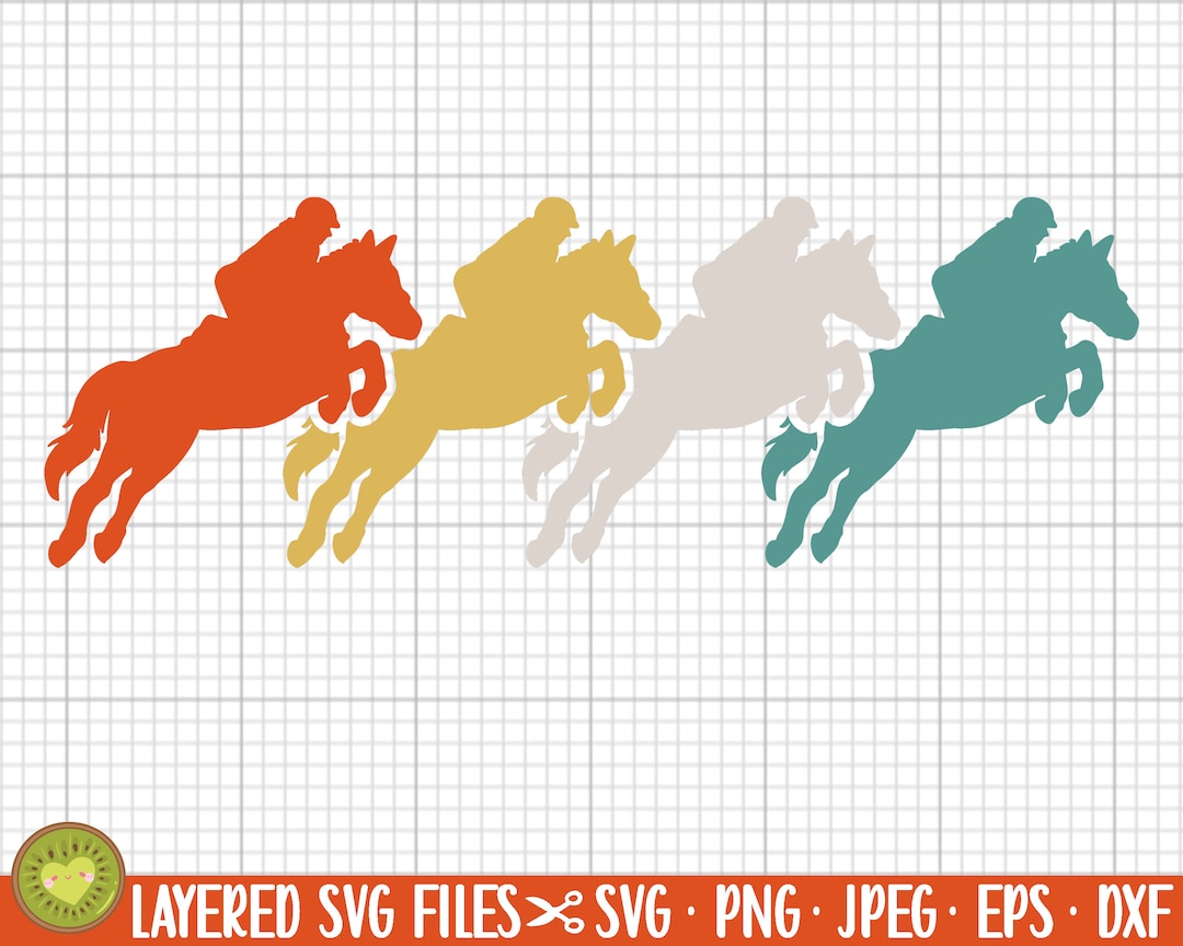 Show Jumping Svg Png - Etsy
