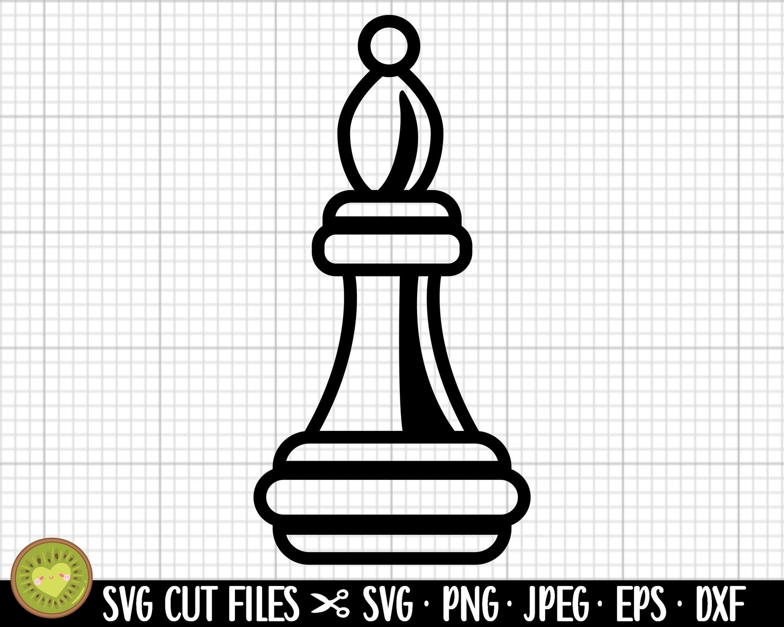 Chess Bishop Svg Clipart Png - Etsy