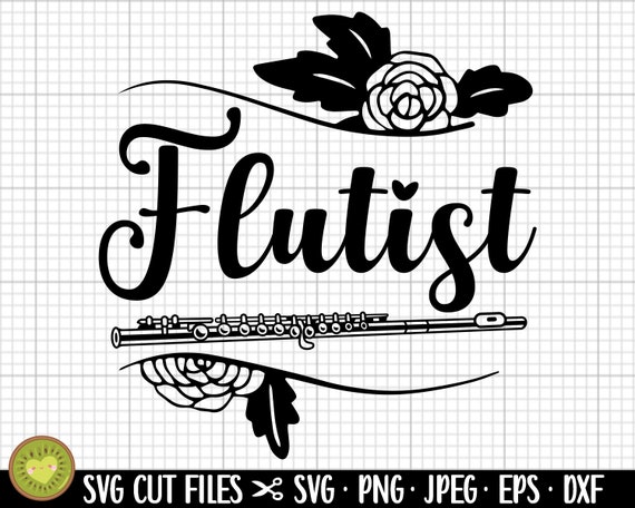 Flute Svg Cricut Cut File for Shirt Flutist Svg Flute Player - Etsy