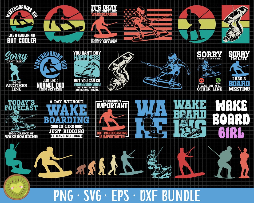 Wakeboarding Png Wakeboarding Svg Wakeboarding Png Bundle Sublimination ...