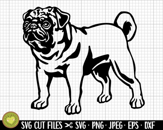 Pug Svg Pug Png Pug Vector Pug Clipart Pug Eps Pug Jpeg Pug - Etsy