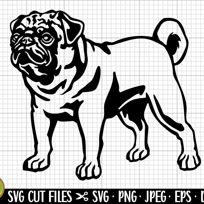 Pug Svg - Etsy