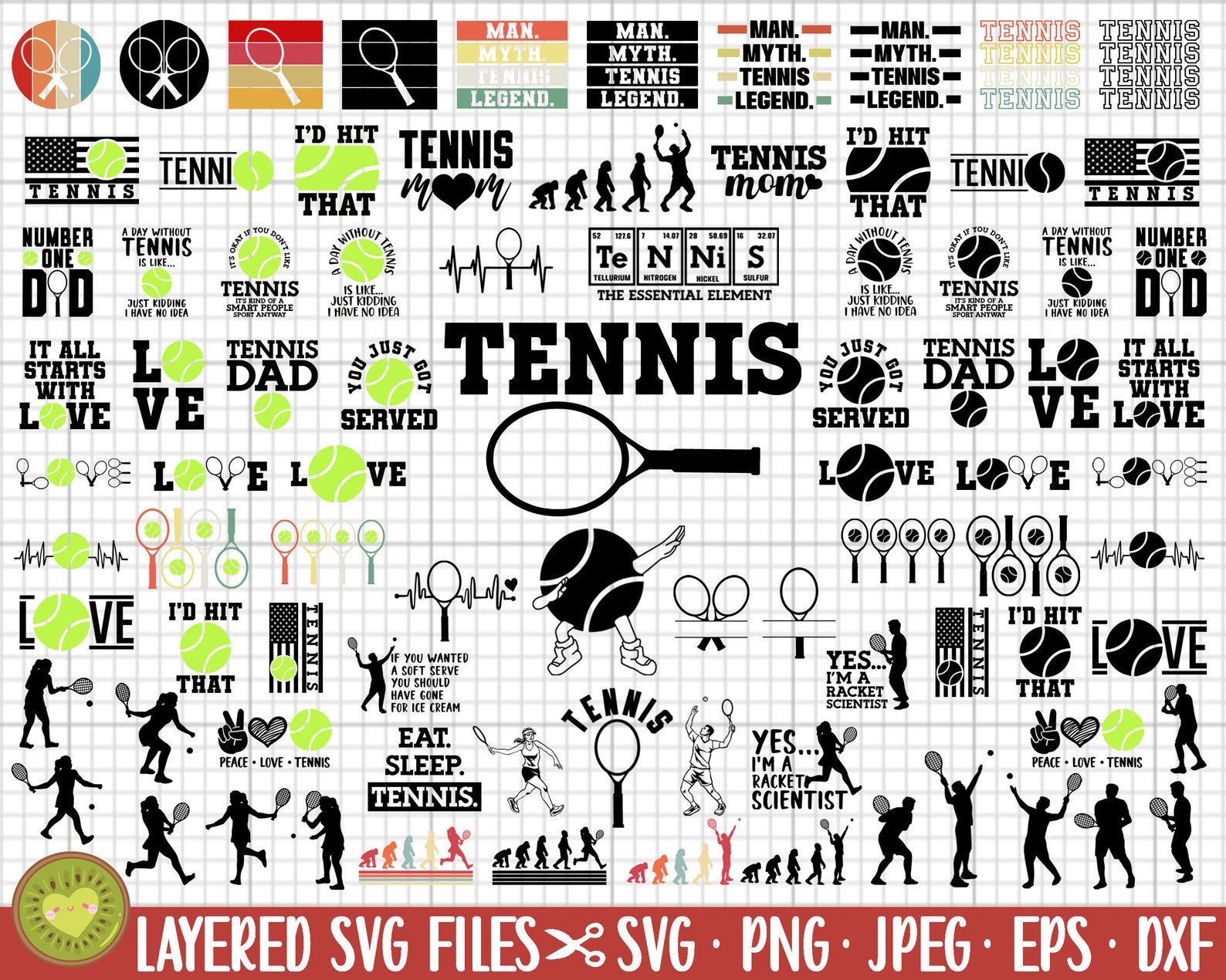 Tennis Svg Bundle Tennis Png Bundle Tennis Svg for Cricut Shirt Free ...