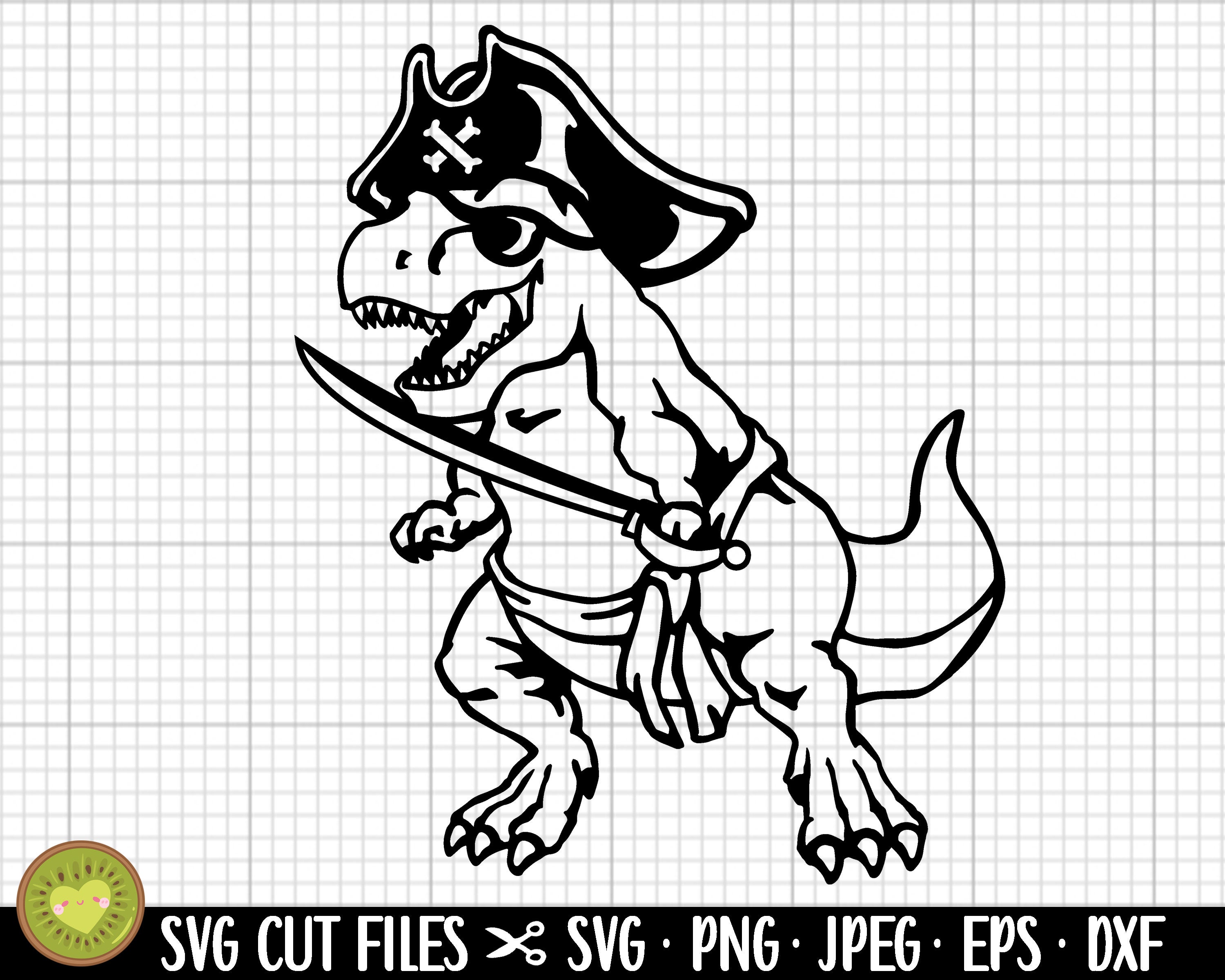 Dinosaur Pirate Svg Png Shirt Design Cricut T Rex Pirate Svg ...