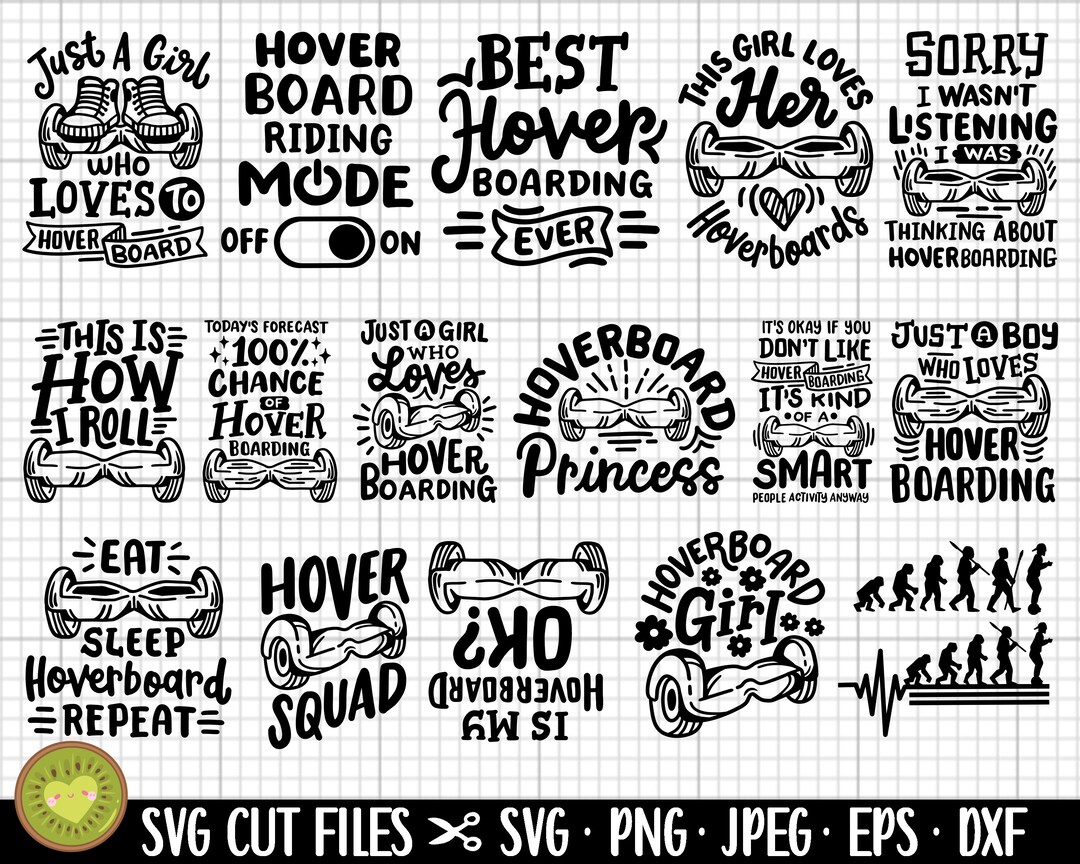 Hoverboard Svg Bundle Hoverboard Png Bundle Hoverboard Shirt Design ...