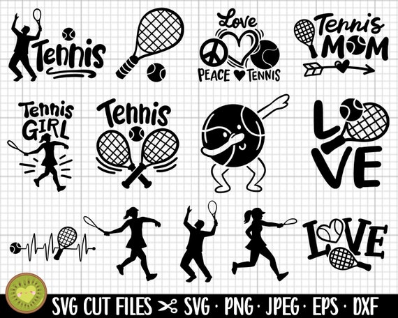 Tennis Svg Png Bundle Cricut - Etsy