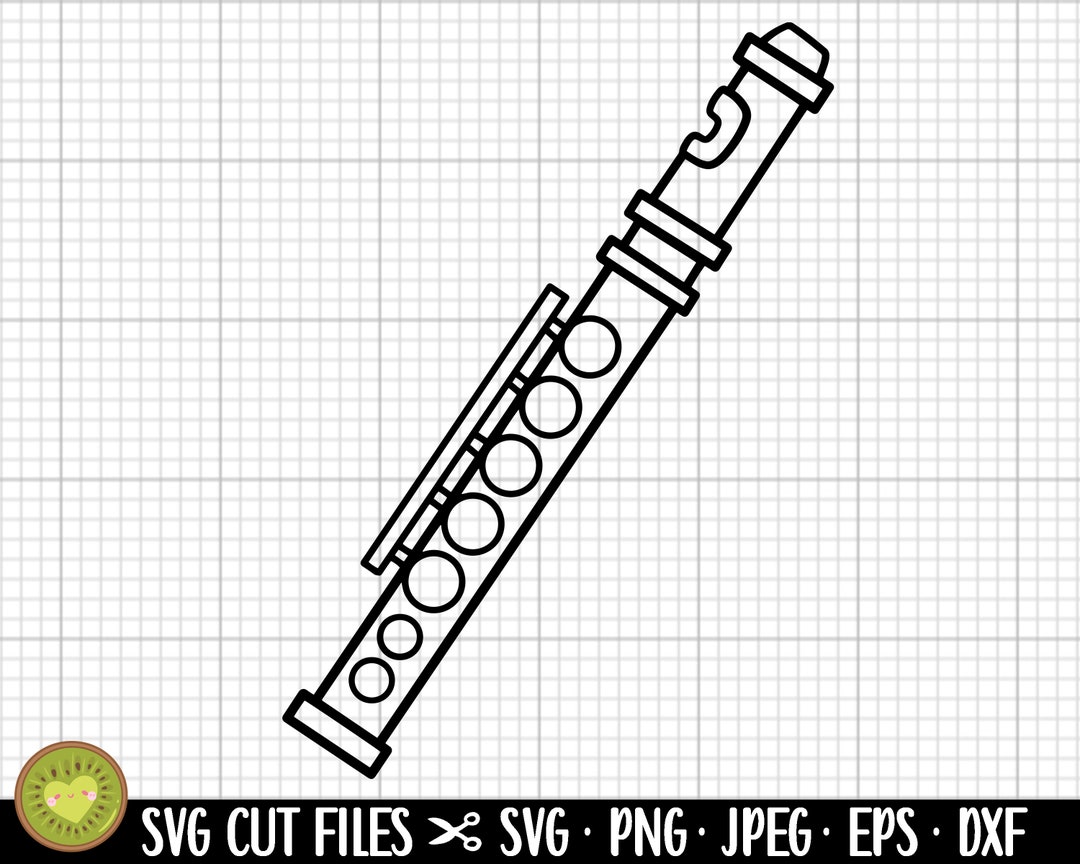 Flute Clipart Flute Svg Png Flute Design Flute Illustration Commercial ...
