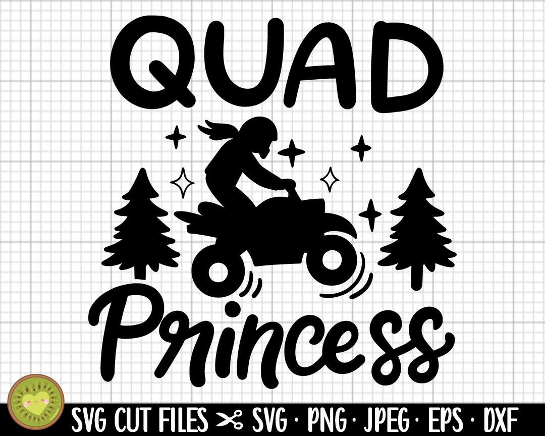 Atv Svg, Quad Svg, 4 Wheeler Svg Quad Princess - Etsy
