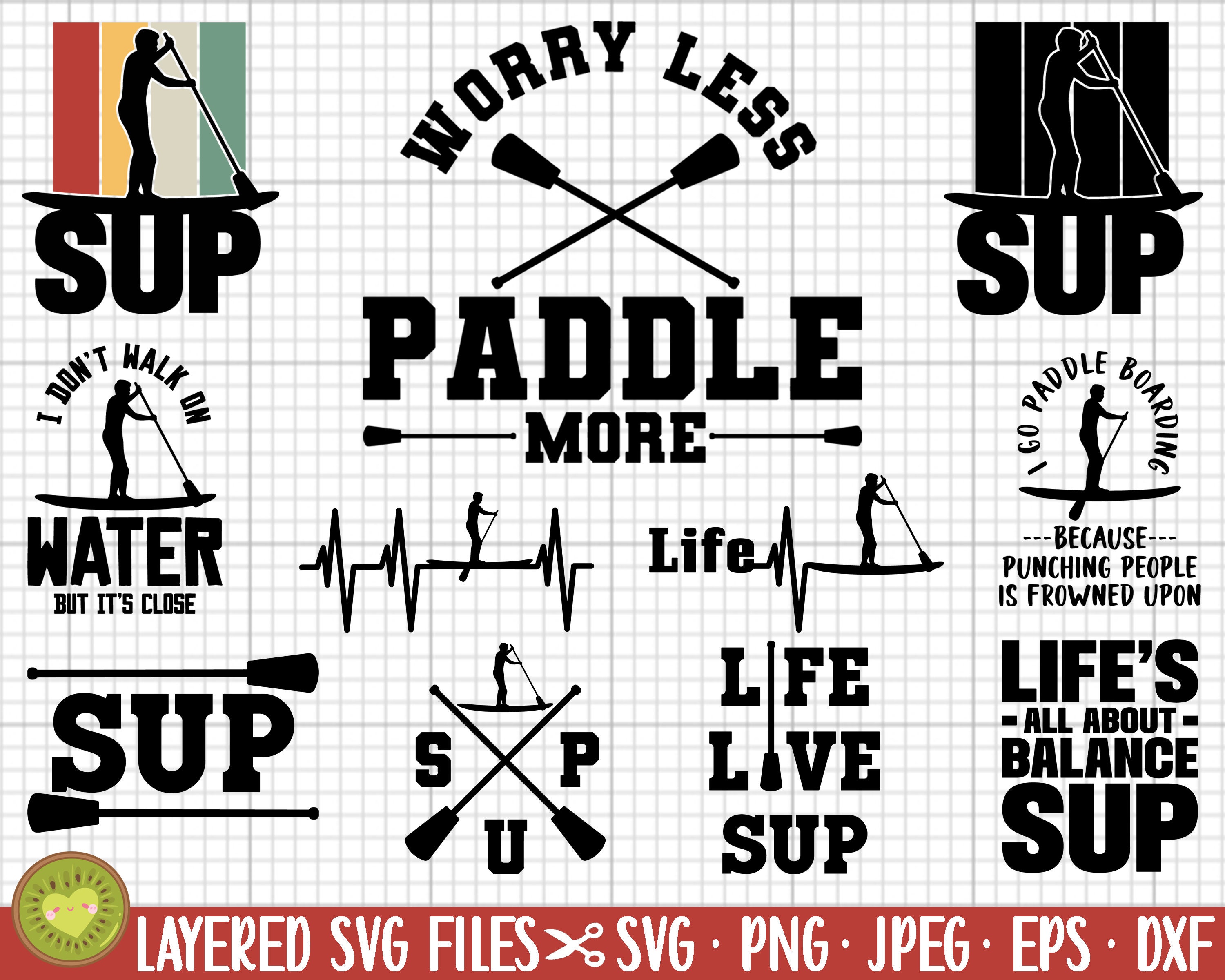 Sup Svg Bundle Cricut Commercial Use Sup Cut File Bundle Sup Png Bundle ...