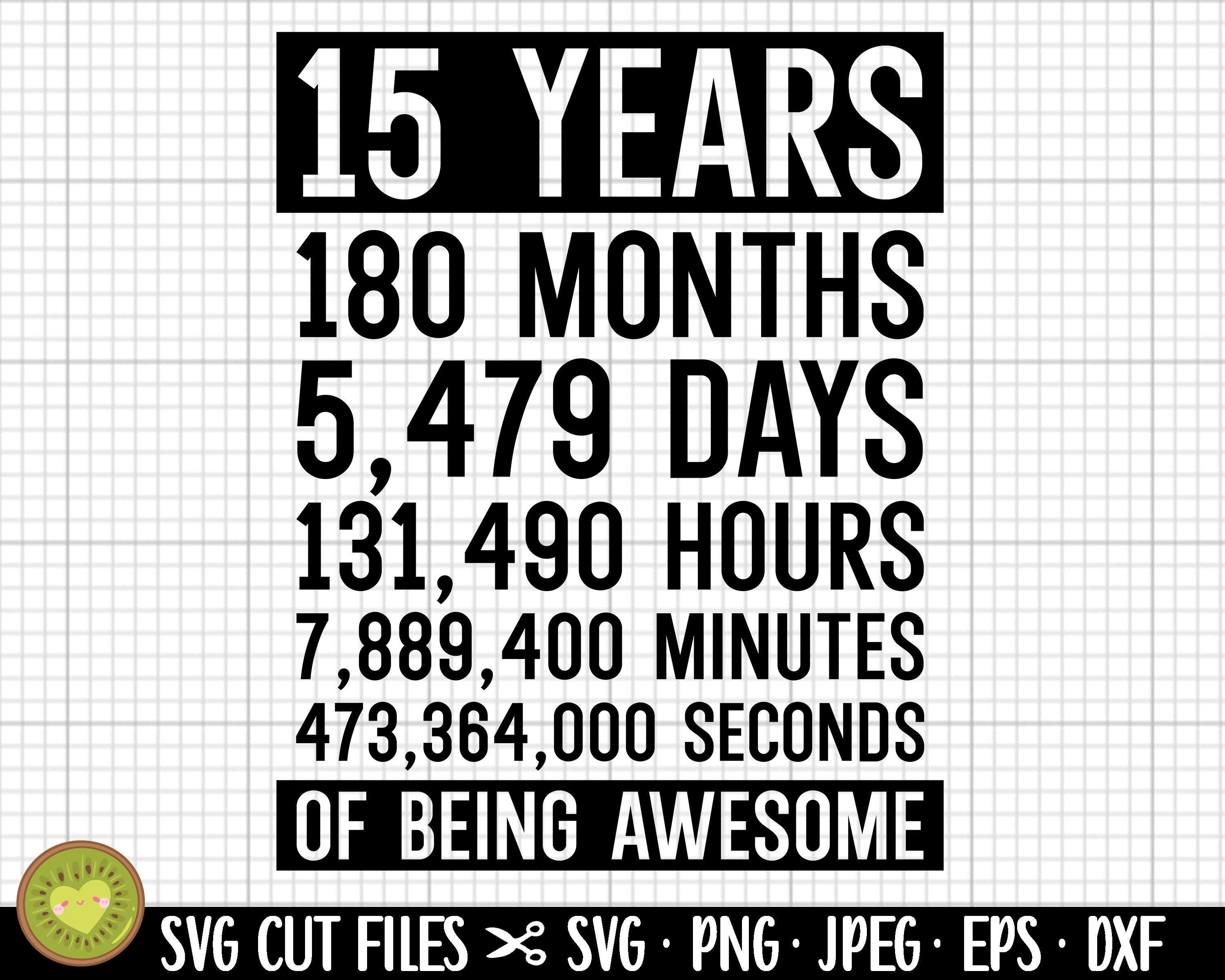 15th Birthday Svg 15 Years Old Svg 15th Birthday Png - Etsy