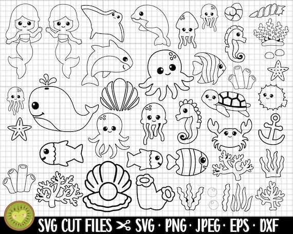 Under the Sea Svg Bundle Under the Sea Png Bundle Under the - Etsy