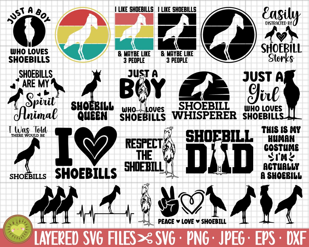 Shoebill Svg Bundle Shoebill Png Cricut Cut File Shoebill Vector ...