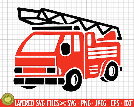 Fire Truck Svg Fire Truck Png Fire Truck Cut File Cricut | Etsy