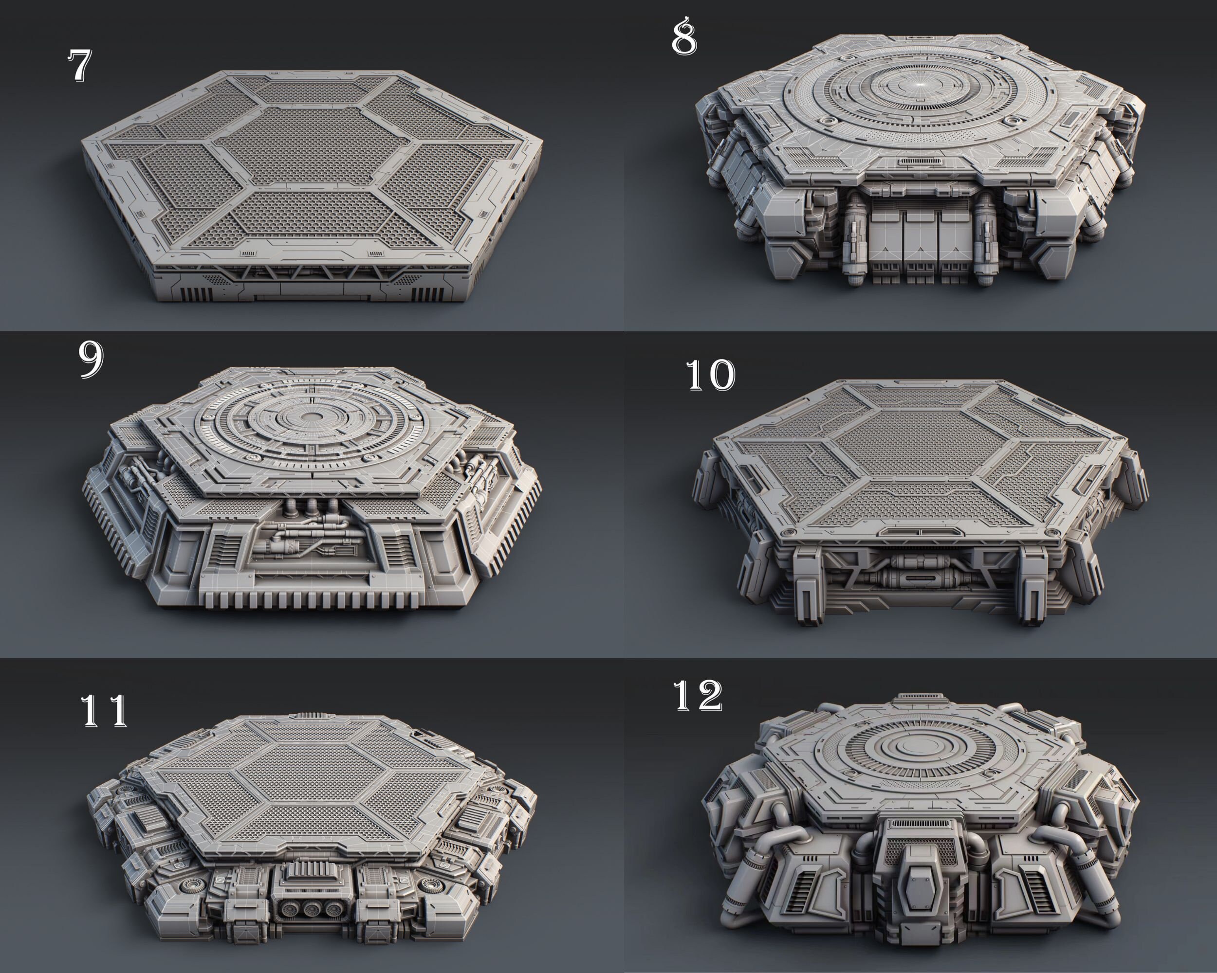 Halo Unsc 3d-printed Warship, Halberd-class Destroyer Model Ship, Self ...