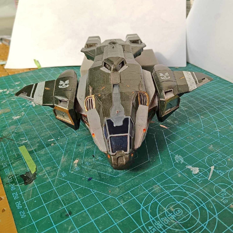 Halo UNSC D77-TC 3d-printed Model, Spacecraft Model Ship, Painted ...