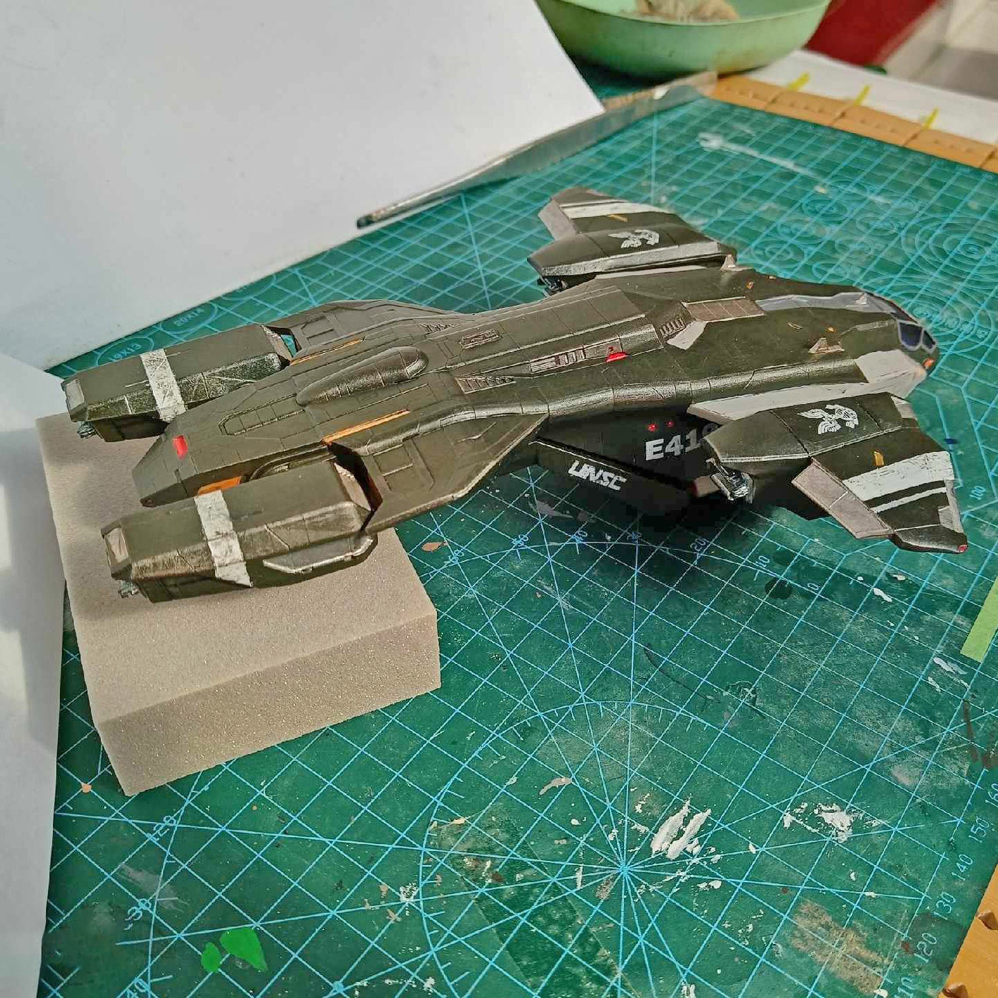 Halo UNSC D77-TC 3d-printed Model, Spacecraft Model Ship, Painted ...